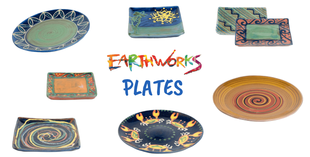 Ceramic Plates by Earthworks Pottery