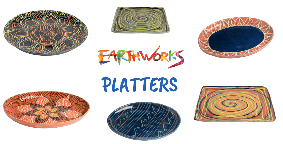 Ceramic Platters from Earthworks Pottery