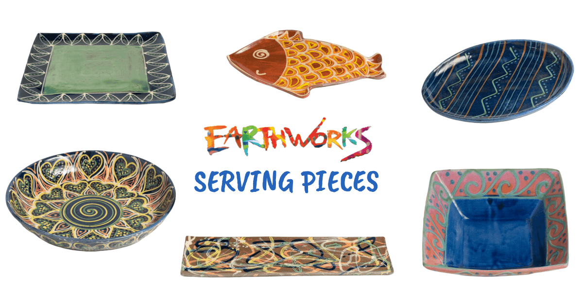 Ceramic Serving Pieces from Earthworks Pottery